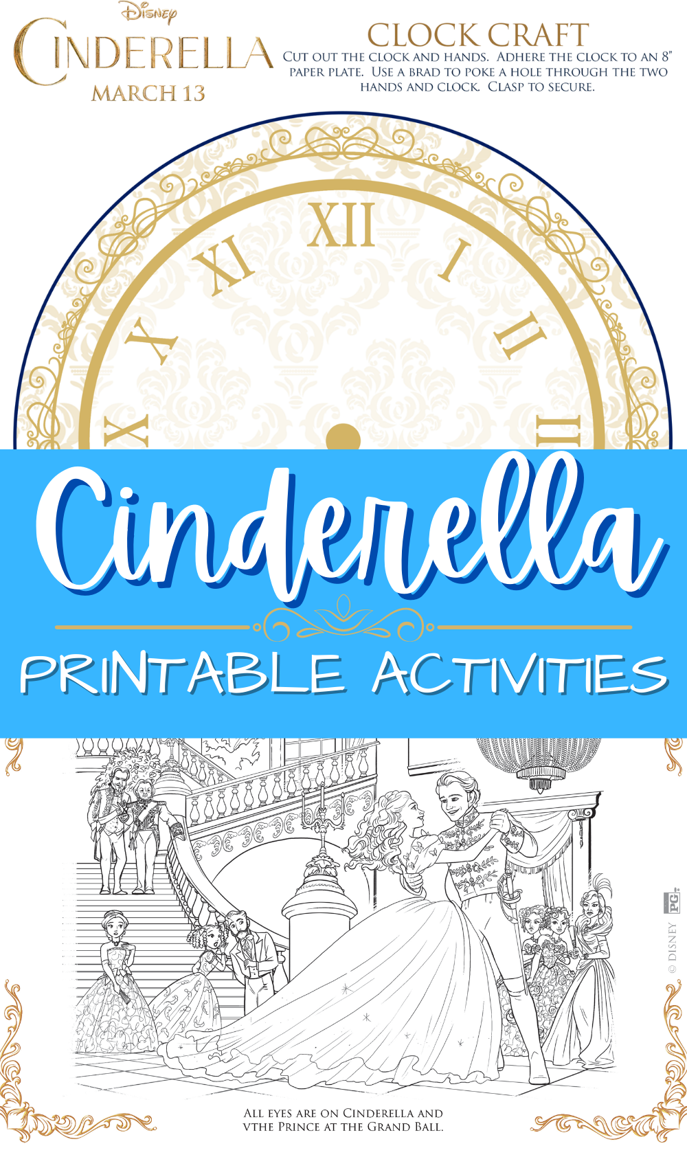 Cinderella Printable Activity Pages - Pixie Dusted Journeys