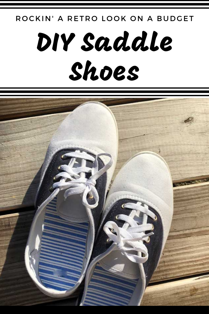 DIY Saddle Shoes | Easy Canvas Shoe Makeover - Pixie Dusted Journeys