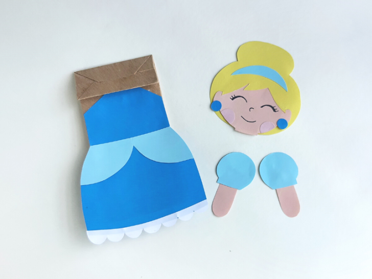 Adorable Cinderella Puppet Craft - Pixie Dusted Journeys