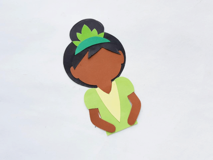 Princess Tiana Paper Doll Craft - Pixie Dusted Journeys