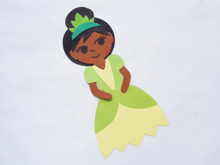 Princess Tiana Paper Doll Craft - Pixie Dusted Journeys