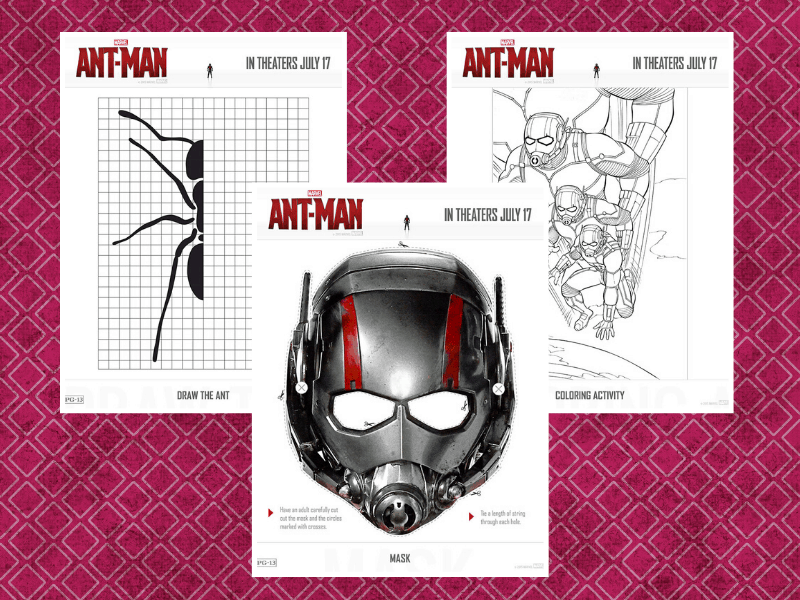 Ant-Man Trivia & Printable Activities - Pixie Dusted Journeys