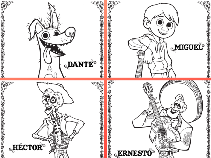 Free COCO Printable Activity Pages - Pixie Dusted Journeys