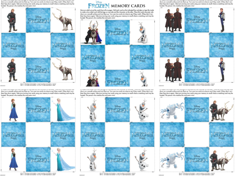 Free Frozen Printable Activities - Pixie Dusted Journeys