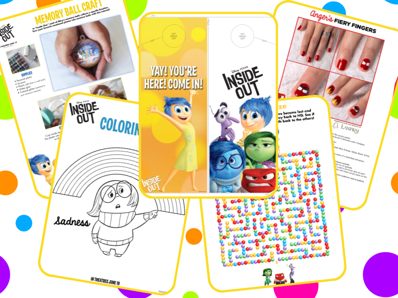 Inside Out Printable Activities - Pixie Dusted Journeys