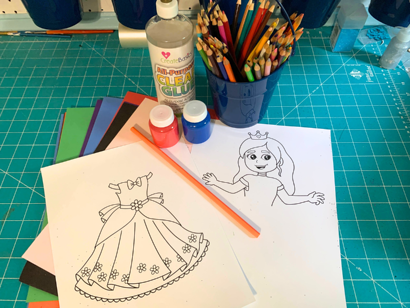Princess Straw Painting Art Project - Pixie Dusted Journeys
