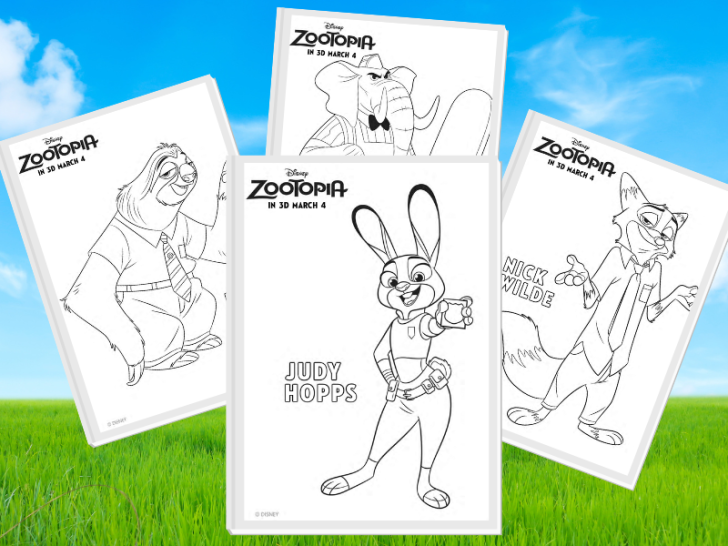 Free Zootopia Printable Activities - Pixie Dusted Journeys